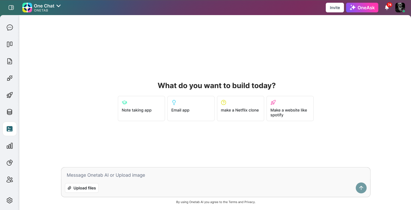 Onetab - #1 AI Workflow Management & Productivity Tool
